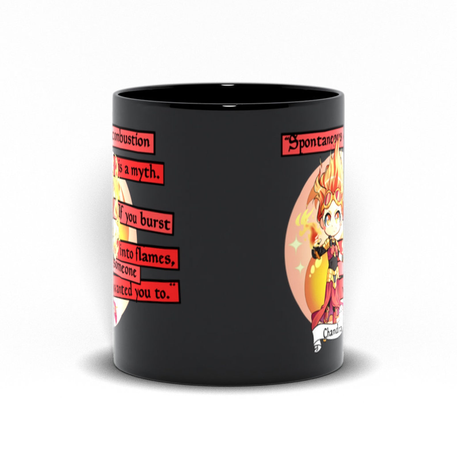 Chibi Chandra Mtg Inspired Black Mugs Perfect Gift for Fans - Etsy