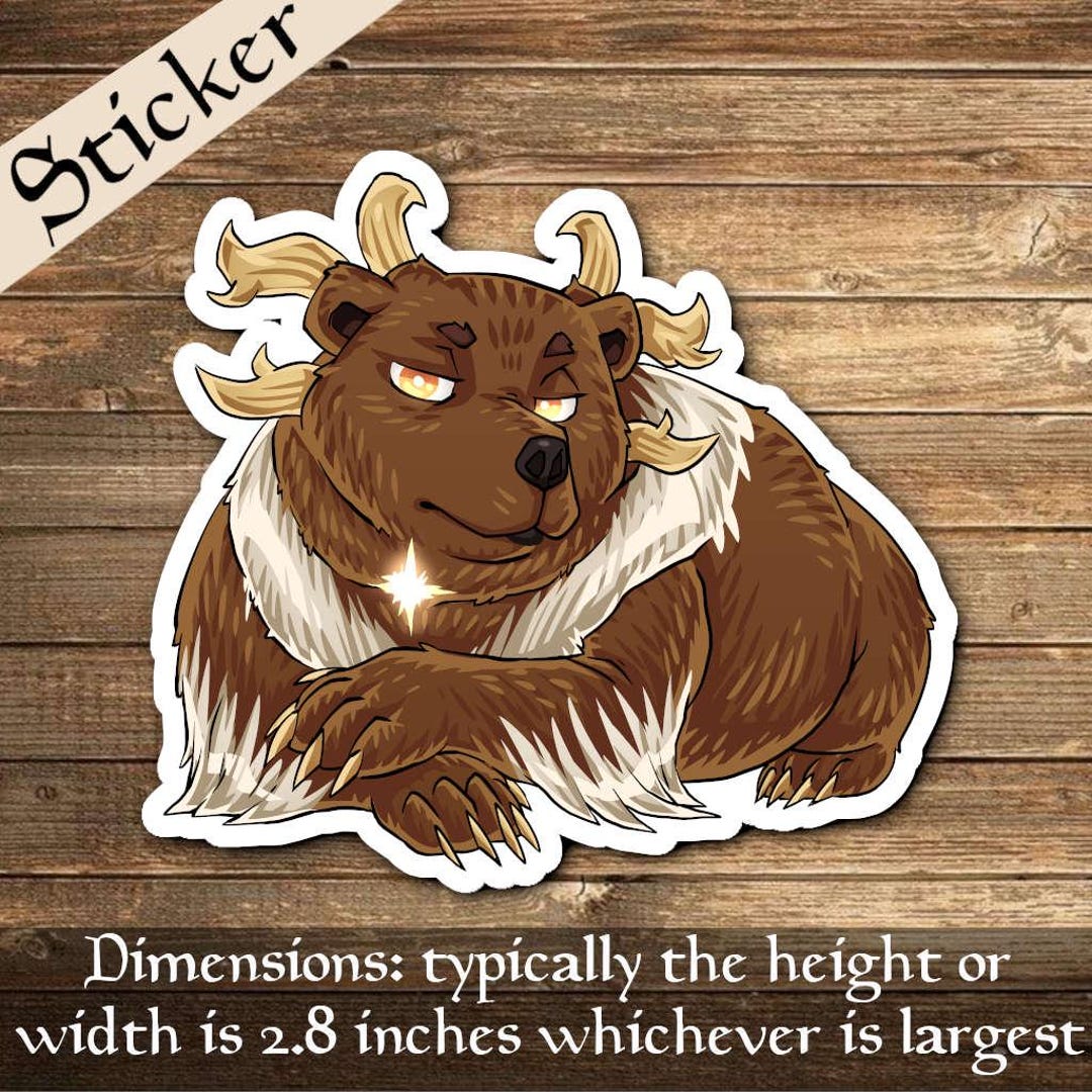 Kudo, King Among Bears Deck Box Sticker- Perfect for Deck Boxes ...