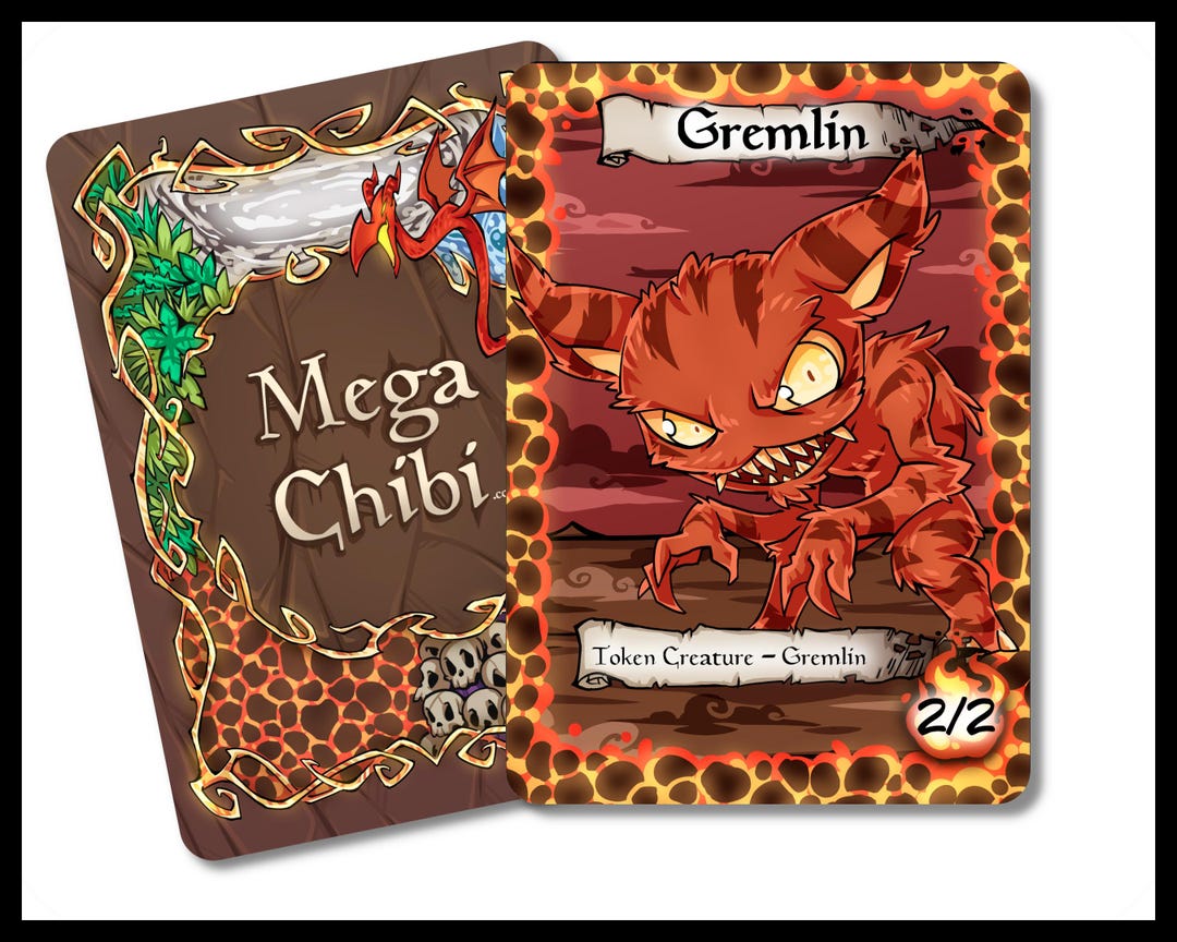 Gremlin 1-1 R (token)- TCG Standard Size for Magic to Represent Your ...