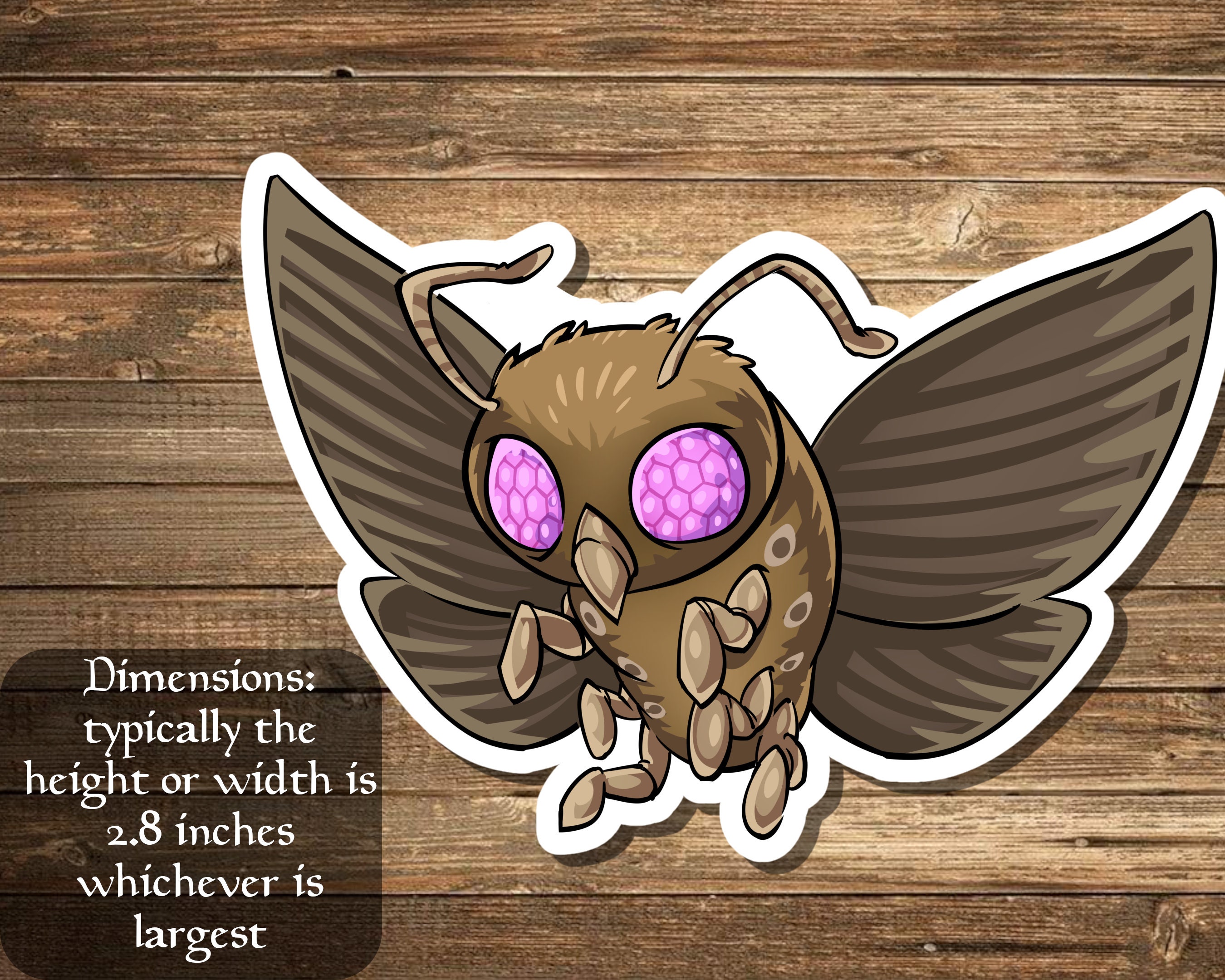 The Wise Mothman Inspired by Magic- Perfect for Deck Boxes, Laptops ...