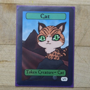1/1 Cat Tokens Chibi-styled "m-21" Mtg Inspired Singles- Perfect for ...