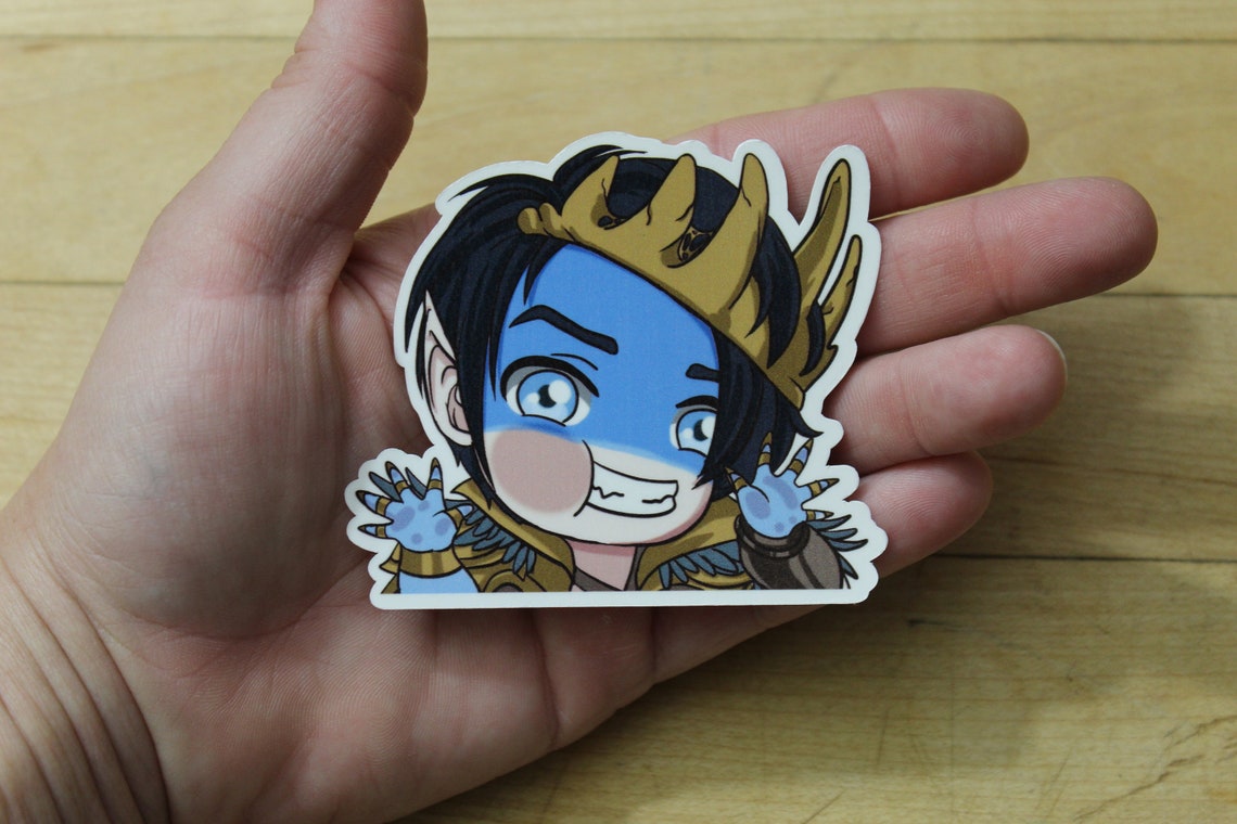 Chibi Oko Peeker Sticker Decal for Journal Deckboxes Laptops | Etsy