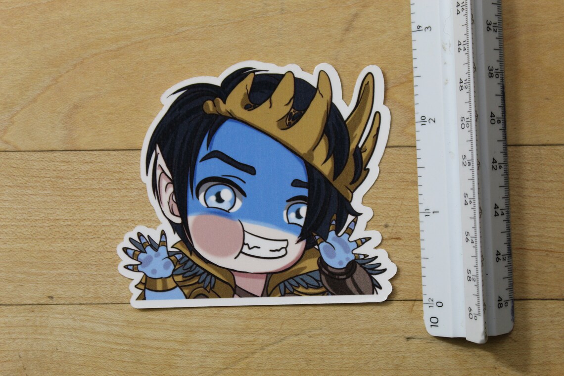 Chibi Oko Peeker Sticker Decal for Journal Deckboxes Laptops | Etsy