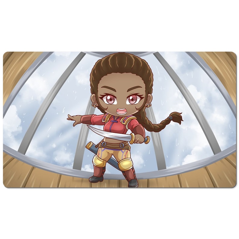 Sisay Weatherlight Captain Chibi Playmat Inspired by Mtg by Mega Chibi ...