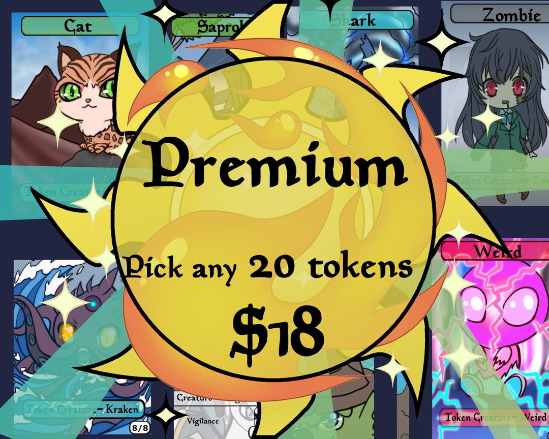 Chibi Mtg Pick Any 20 Creature Tokens, Emblems, or Lands- Super ...