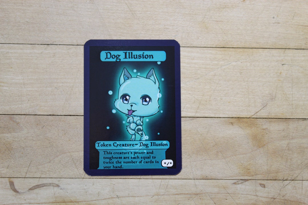 Dog Illusion Chibi-styled Singles Tokens Mtg Inspired- Perfect for ...
