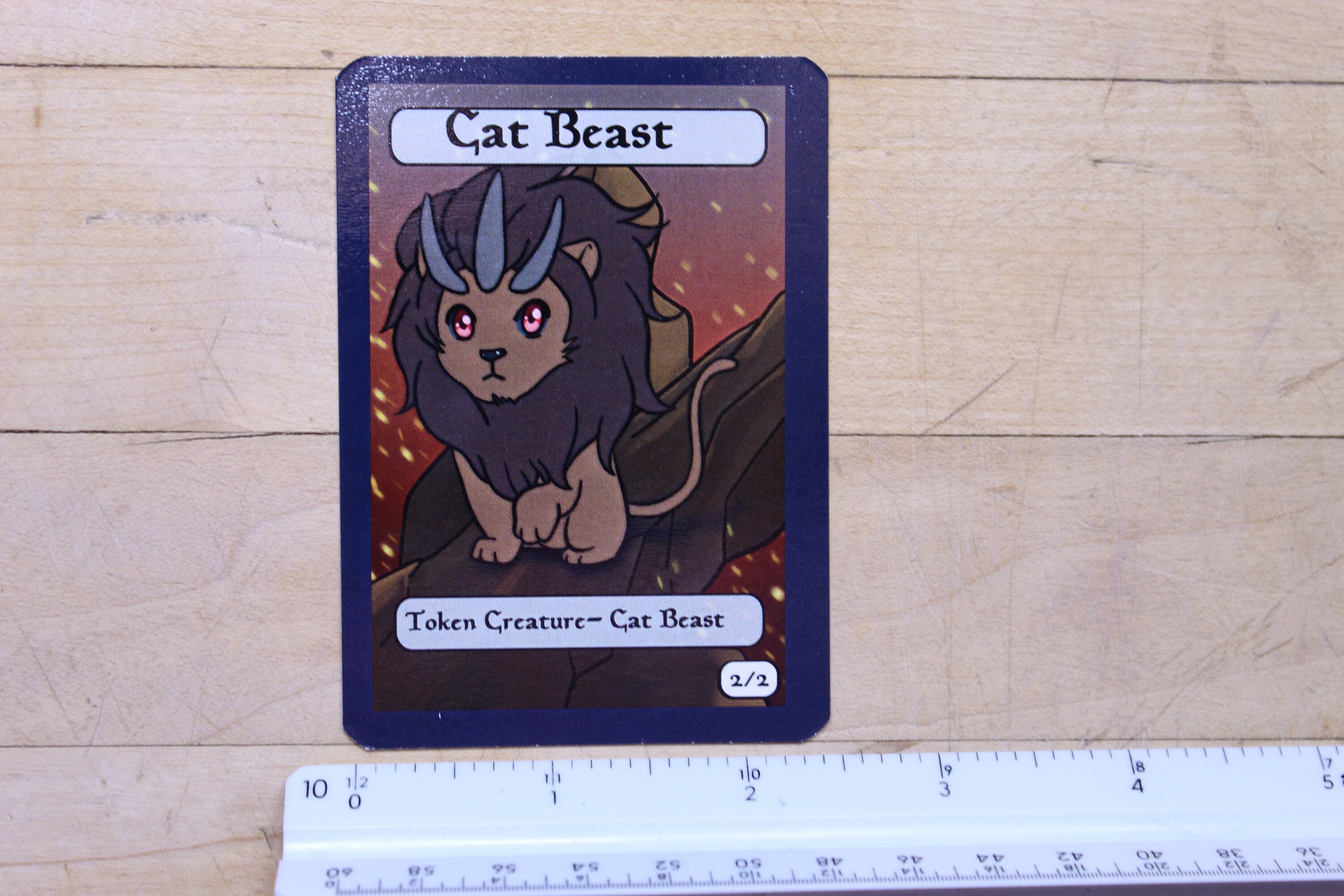 2/2 Cat Beast Token Singles Alter Art - Etsy