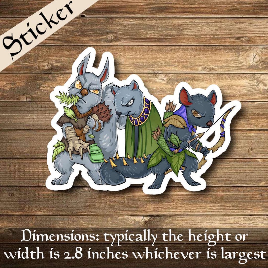 The Odd Acorn Gang Deck Box Sticker- Perfect for Deck Boxes, Laptops ...