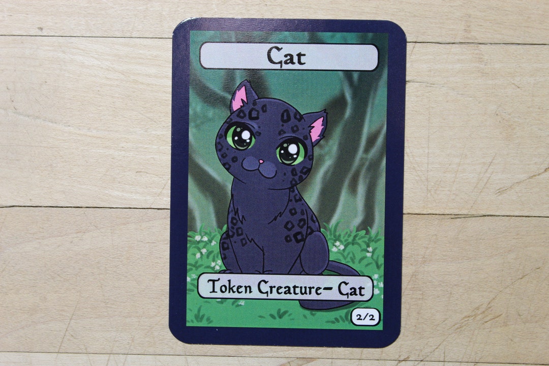 2/2 Cat Chibi-styled Singles Tokens "m-21" Mtg Inspired- Perfect for ...