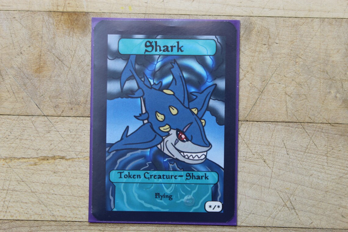 Shark Tokens Chibi-styled m-21 Mtg Inspired - Etsy
