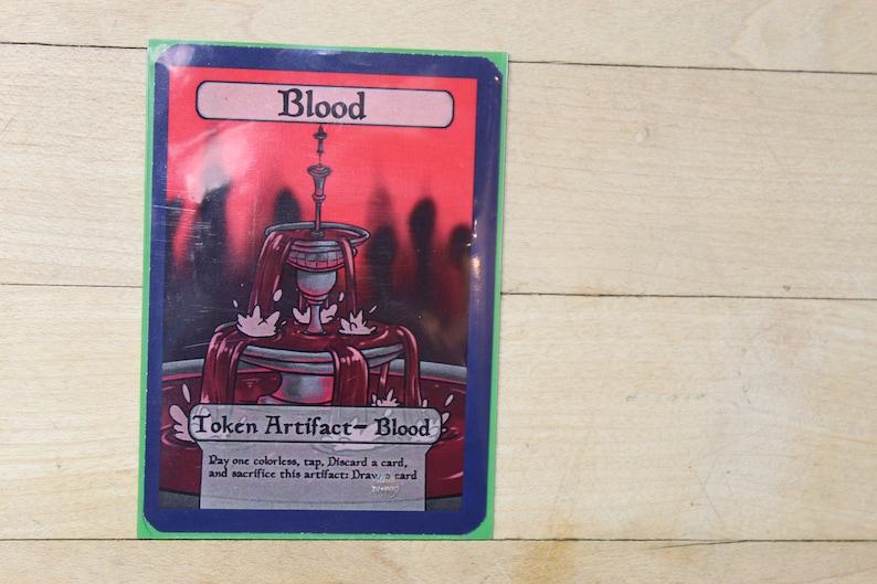 Blood Token Chibi-styled Singles Tokens Mtg Inspired Perfect | Etsy