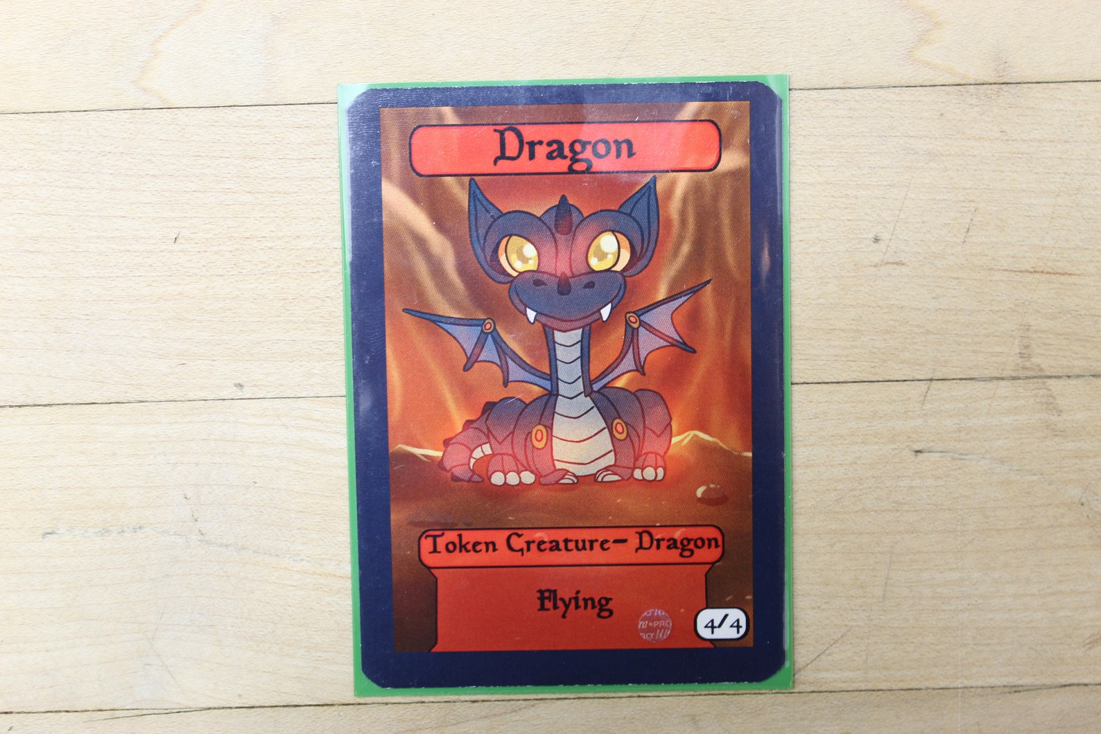 4/4 Flying Dragon Token Singles for Alter Art Proxy in Edh,standard ...