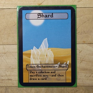 Shard Token Singles for Alter Art, Edh,standard,commander,vintage,and ...