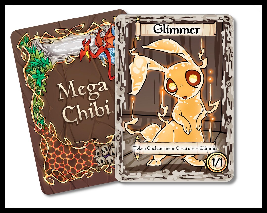 Glimmer 1-1 W (token)- TCG Standard Size for Magic to Represent Your ...
