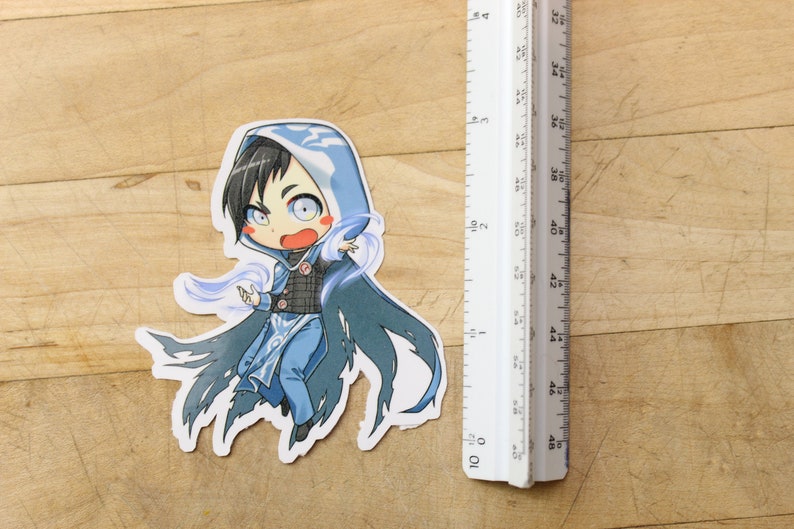 Original "jace" Chibi- Styled Sticker for Deck Boxes, S, Laptops ...