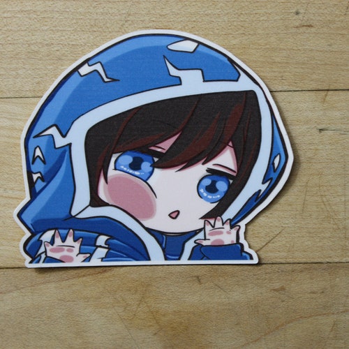 Chibi Chandra Peeker Sticker Laptops Journals Deckboxes and - Etsy