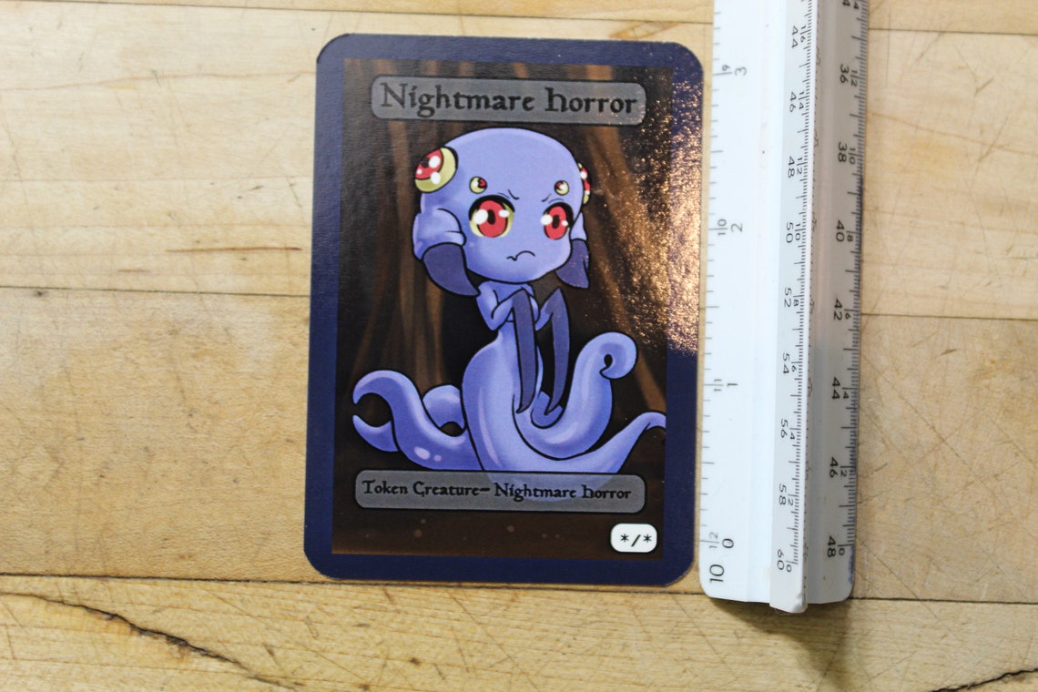 MTG / Nightmare Horror Token Singles Alter Art - Etsy