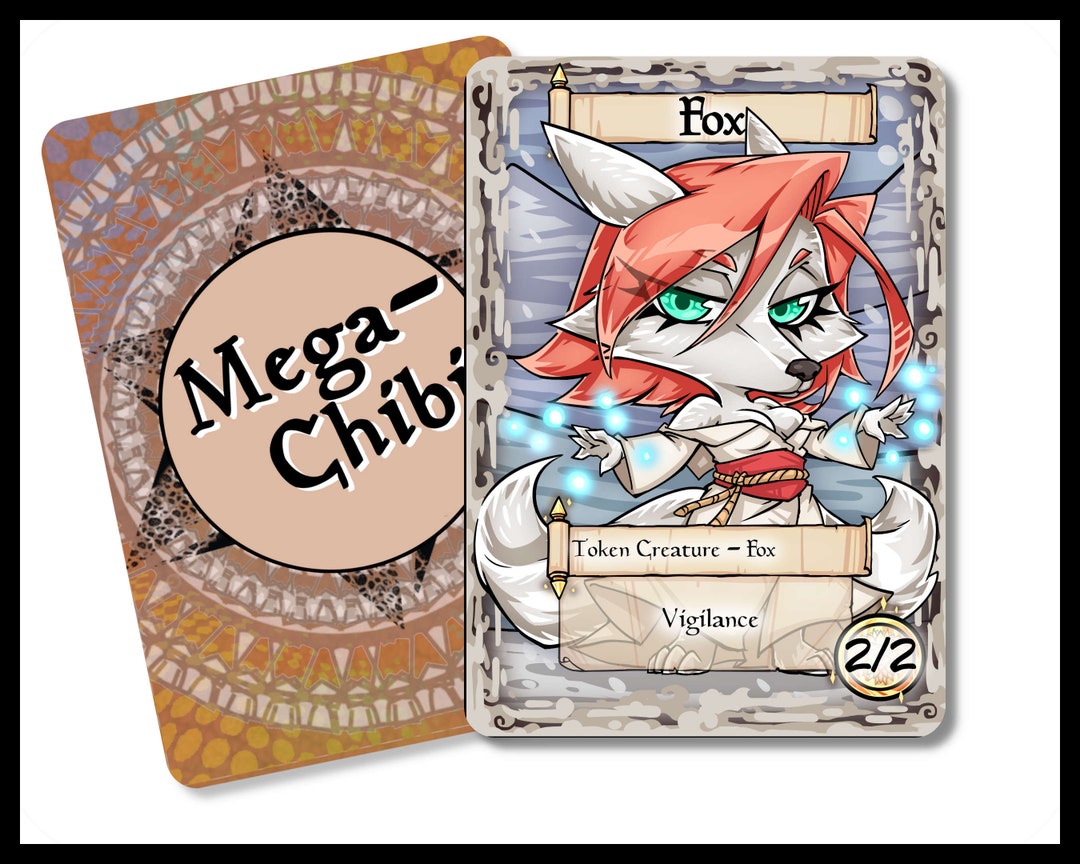Fox - 2-2 - Vigilance - W Token- TCG Standard Size for Magic to ...