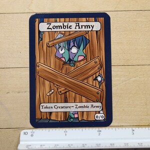 Zombie Army Token Chibi Singles for Alter Art Proxy in Edh,standard ...
