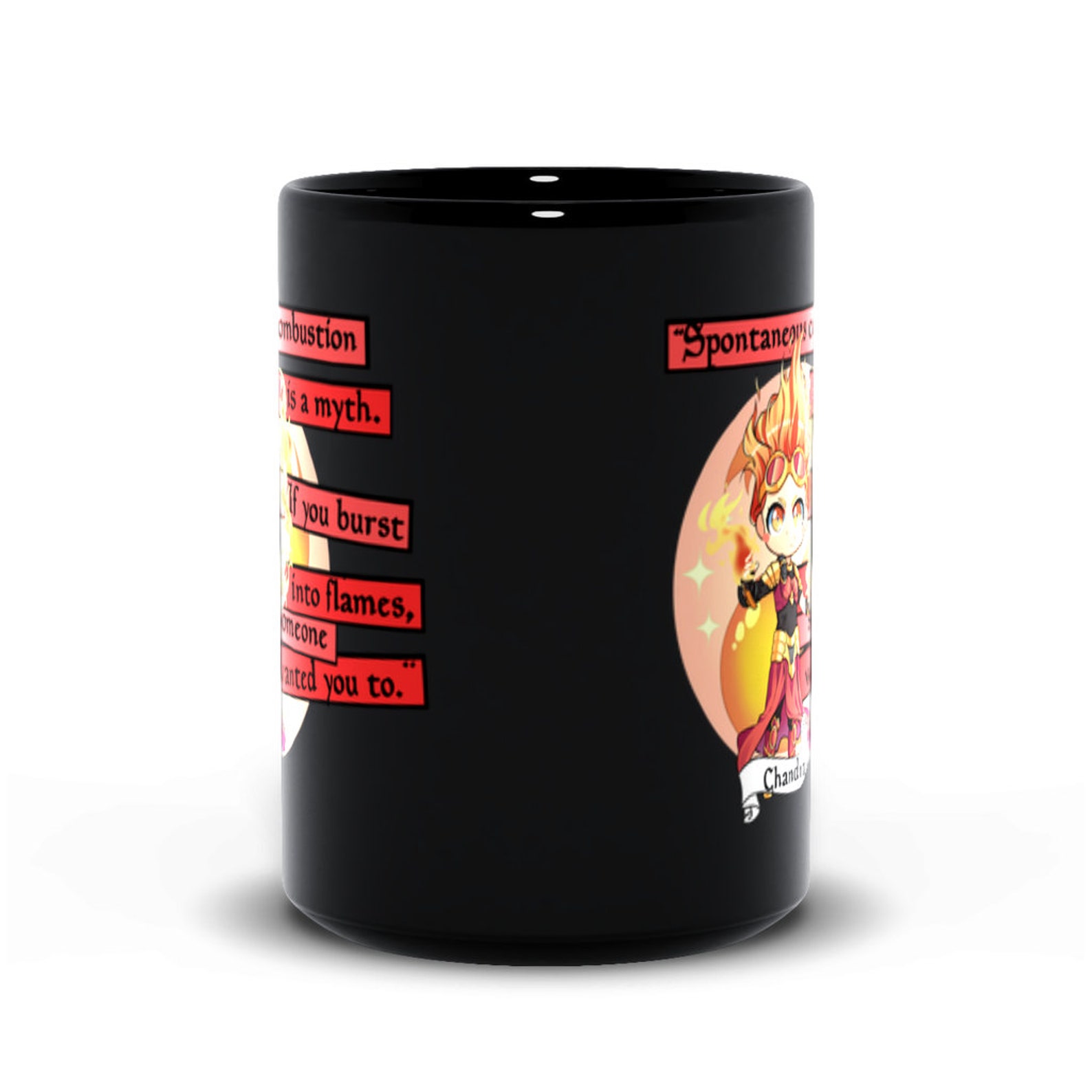 Chibi Chandra Mtg Inspired Black Mugs Perfect Gift for Fans - Etsy