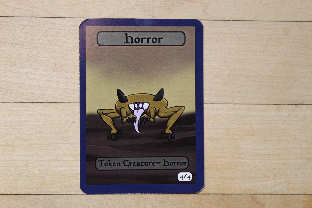 4/4 Horror Chibi-styled Singles Tokens Mtg Inspired- Perfect for Using ...