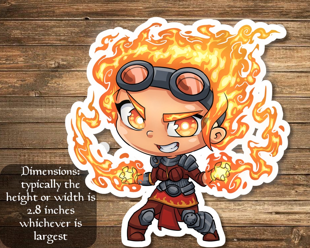 Chandra Nalaar 3-gatewatch Sticker Inspired by Magic- Perfect for Deck ...