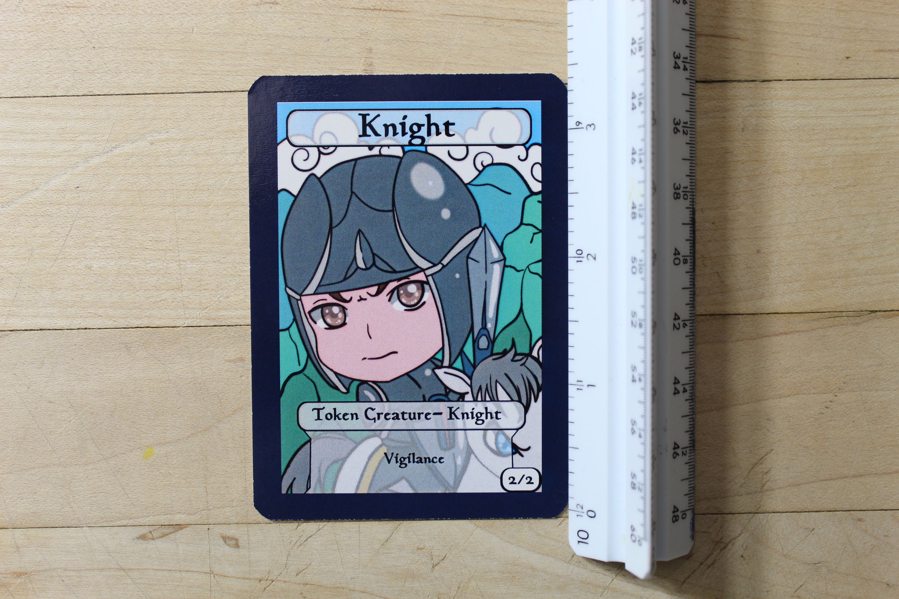 Knight Tokens Chibi-styled m-21 Mtg Inspired | Etsy