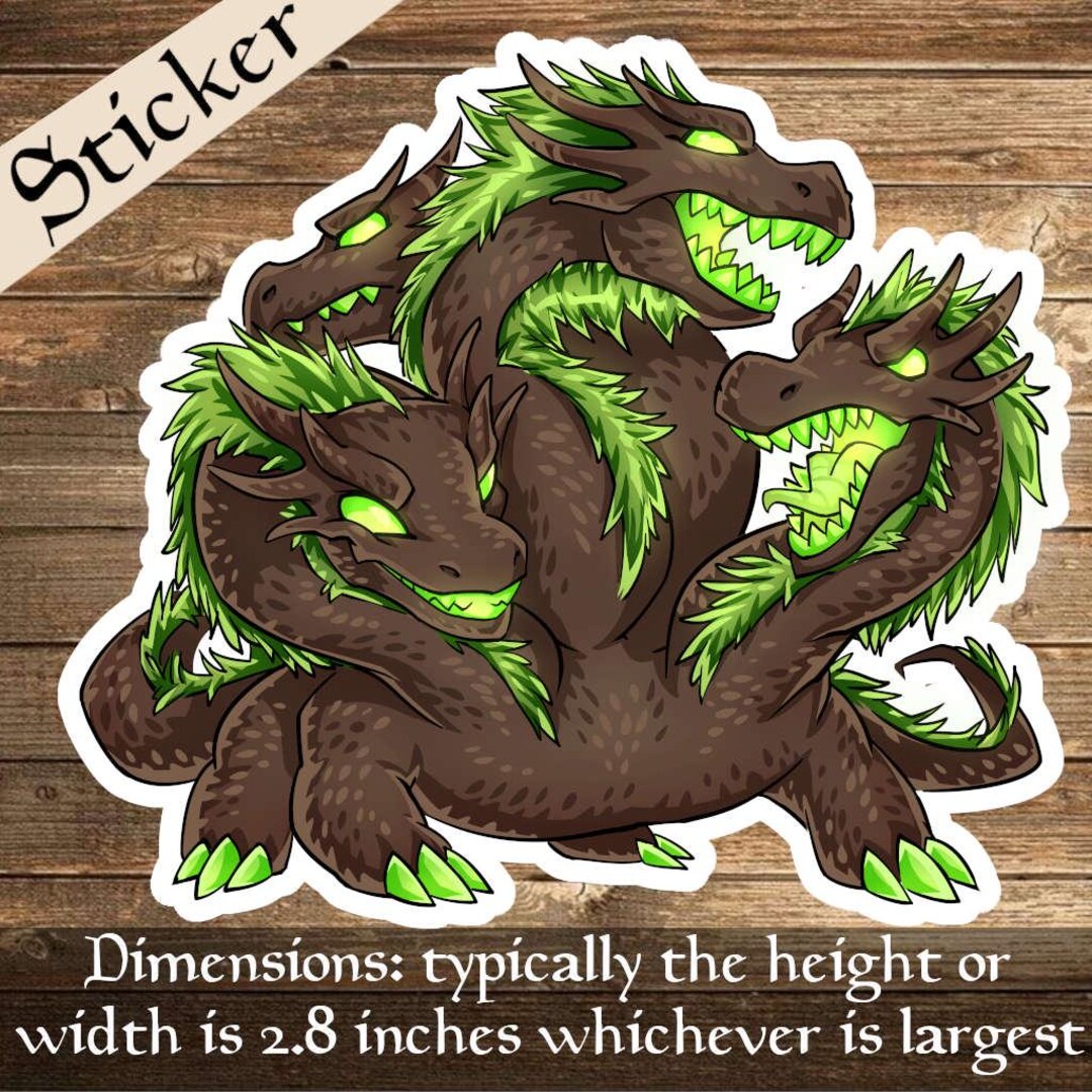 Managorger Hydra Deck Box Sticker- Perfect for Deck Boxes, Laptops ...