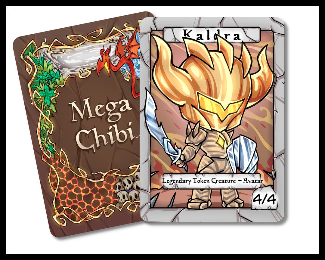 Kaldra Avatar Legend (token)- TCG Standard Size for Magic to Represent ...