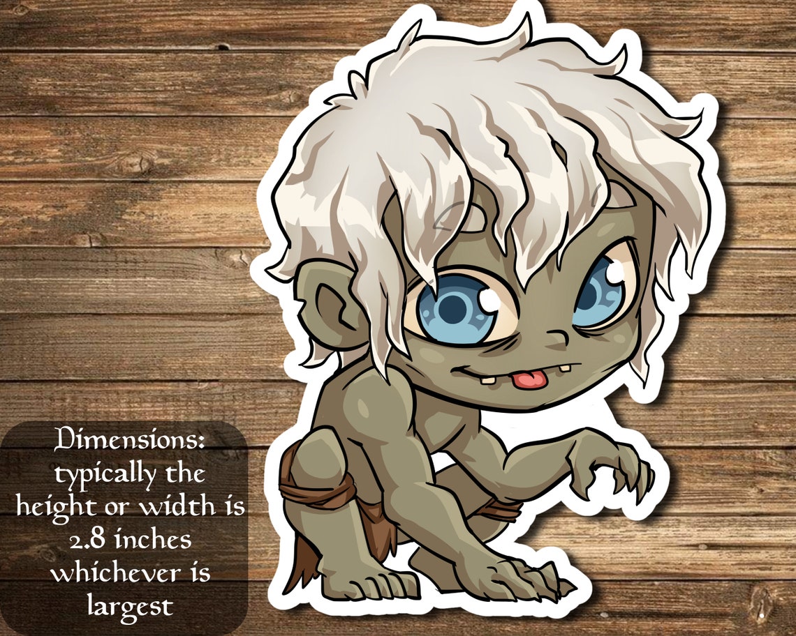 Smeagol, Helpful Guide Sticker Inspired by Magic- Perfect for Deck ...