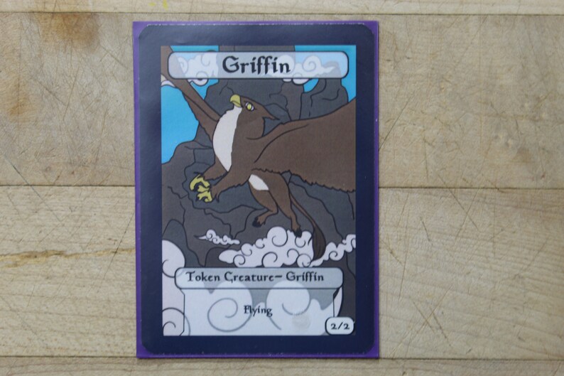 2/2 Griffin Chibi-styled Tokens m-21 Mtg Inspired - Etsy