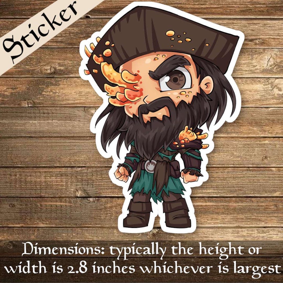 Xavier Sal, Infested Captain Deck Box Sticker- Perfect for Deck Boxes, Laptops, Journals ...