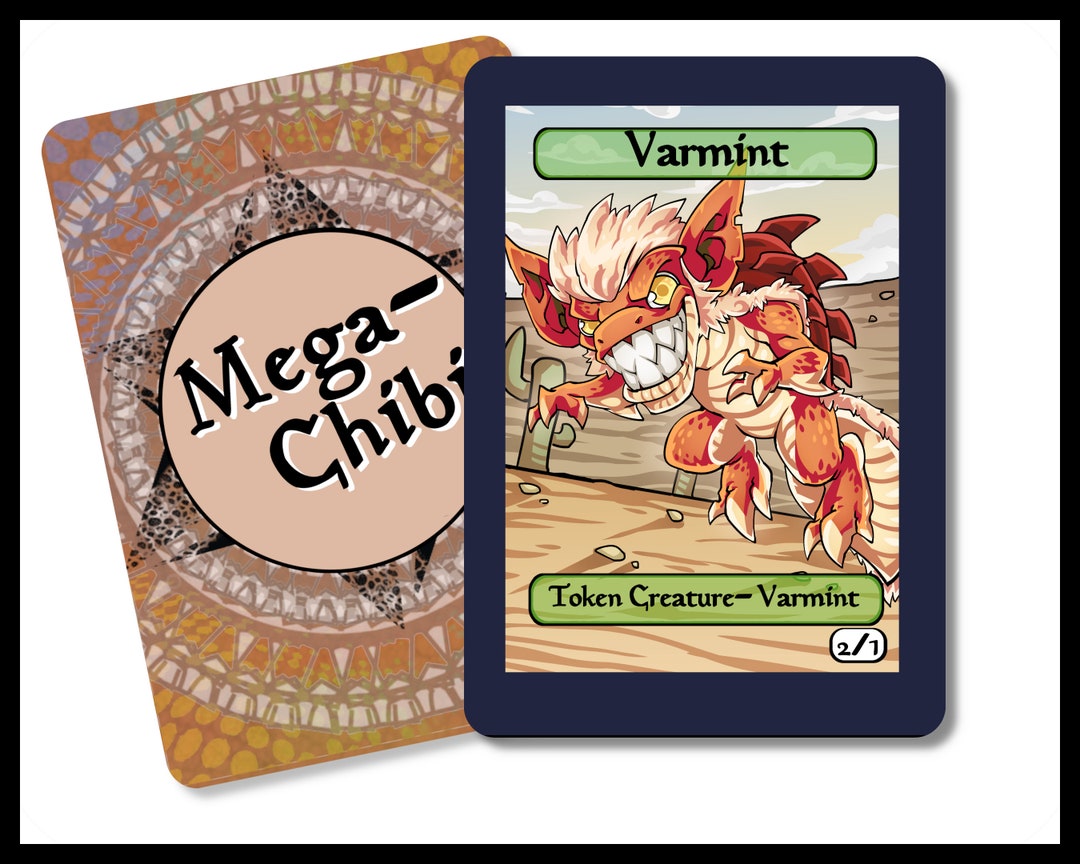 Varmint 2-1 -creature Token- TCG Standard Size for Magic to Represent ...