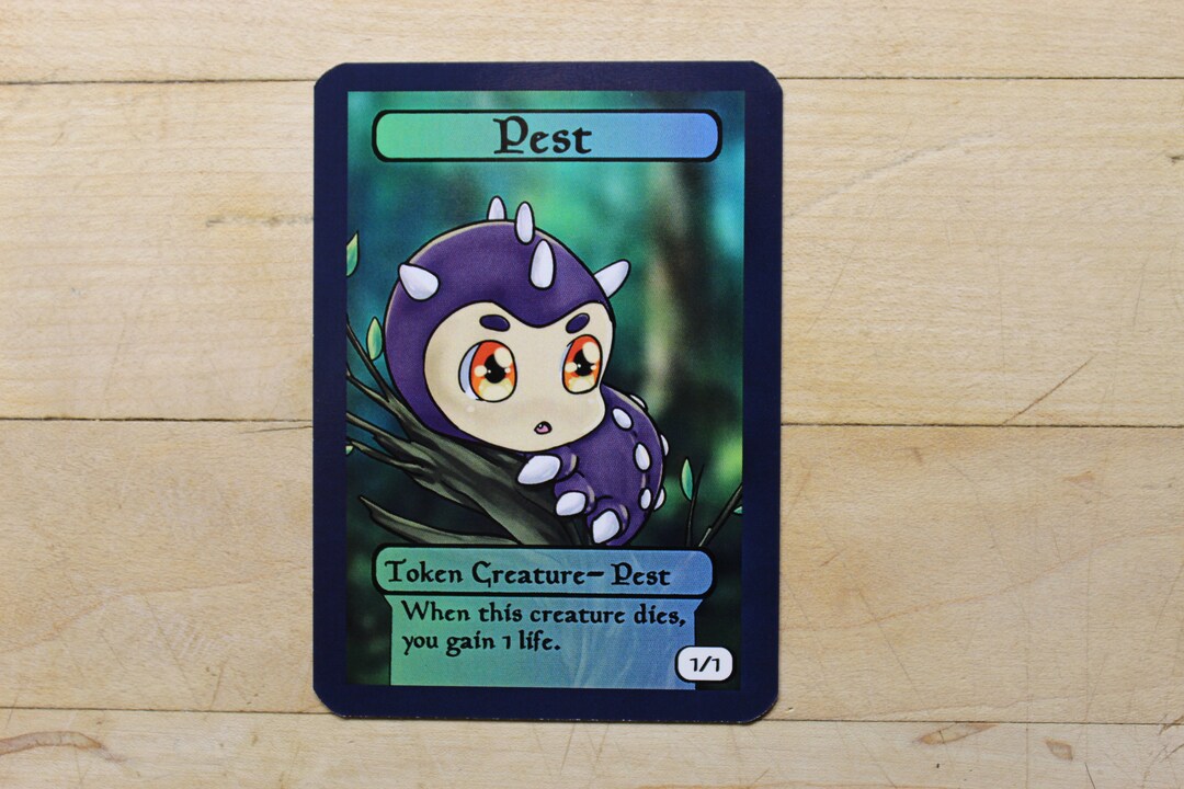 1/1 Pest Chibi-styled Singles Tokens Mtg Inspired- Perfect for Using as ...