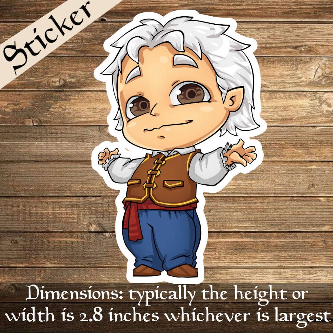 Bilbo, Birthday Celebrant Deck Box Sticker- Perfect for Deck Boxes ...