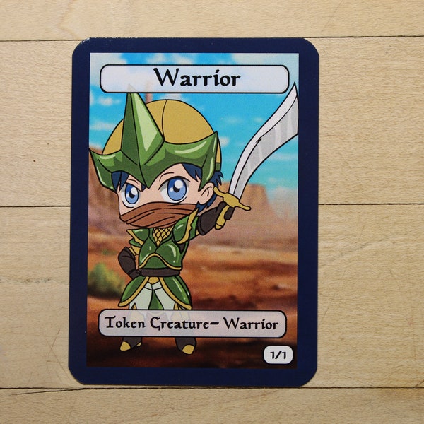 1/1 Warrior Token - Etsy
