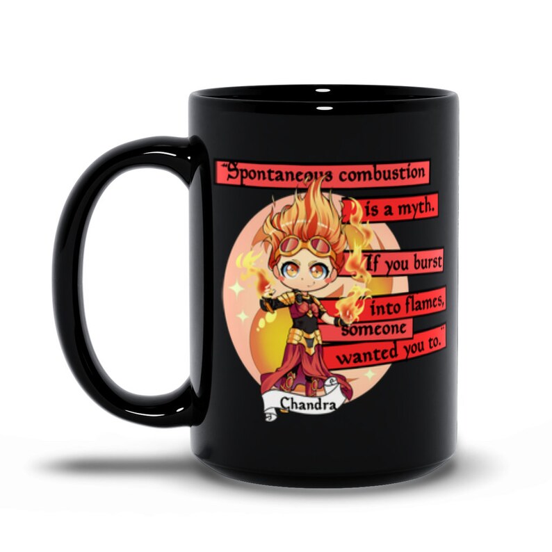 Chibi Chandra Mtg Inspired Black Mugs Perfect Gift for Fans - Etsy