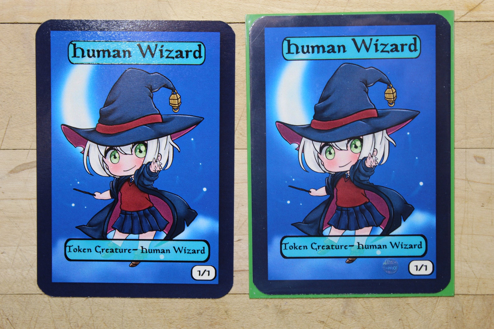 1/1 Human Wizard Token Singles for Alter Art | Etsy