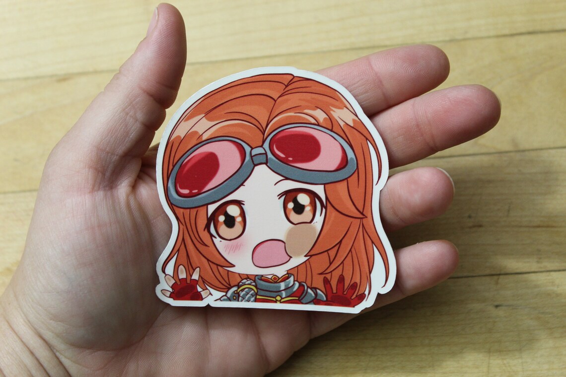 Chibi Chandra Peeker Sticker Laptops Journals Deckboxes and - Etsy