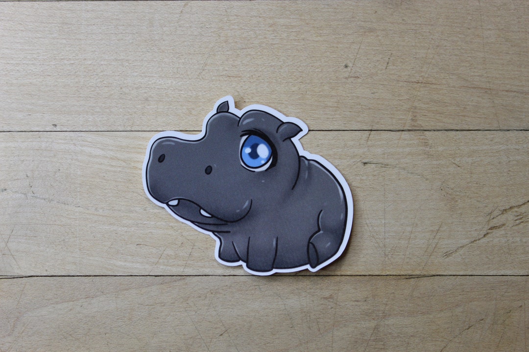Chibi Hippo Sticker Inspired by Magic the Gathering Decals Perfect for ...