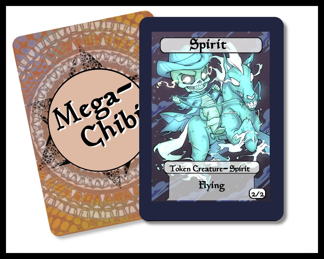 Spirit 2-2 Flying -creature Token- TCG Standard Size for Magic to ...