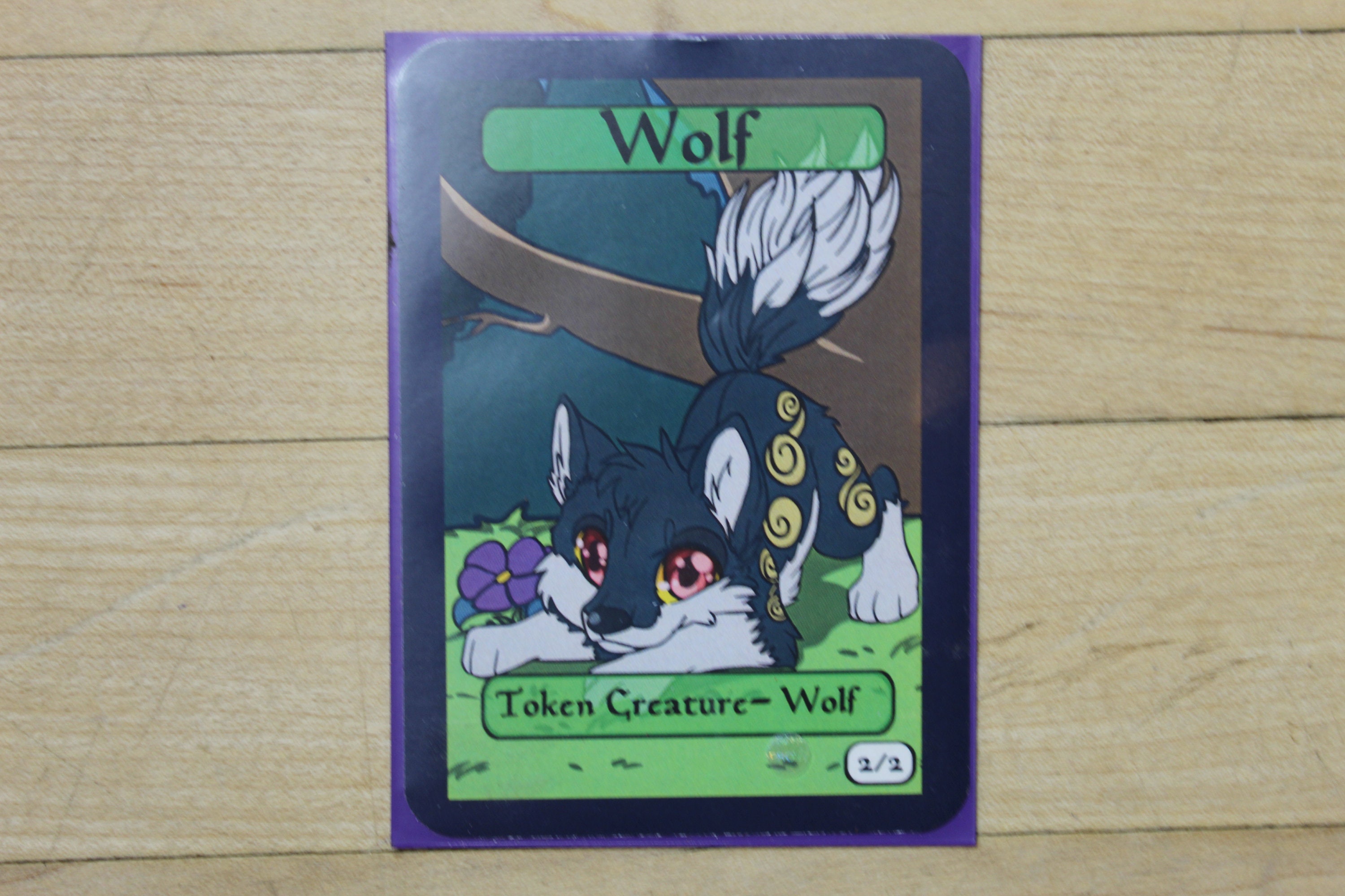 Wolf Chibi-styled Singles Tokens "m-21" Mtg Inspired- Perfect for Using ...