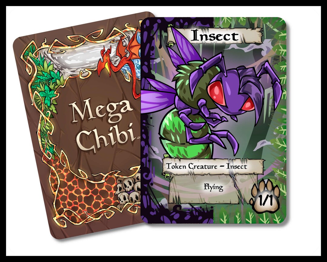 Insect - 1n1 - BG (token)- TCG Standard Size for Magic to Represent ...