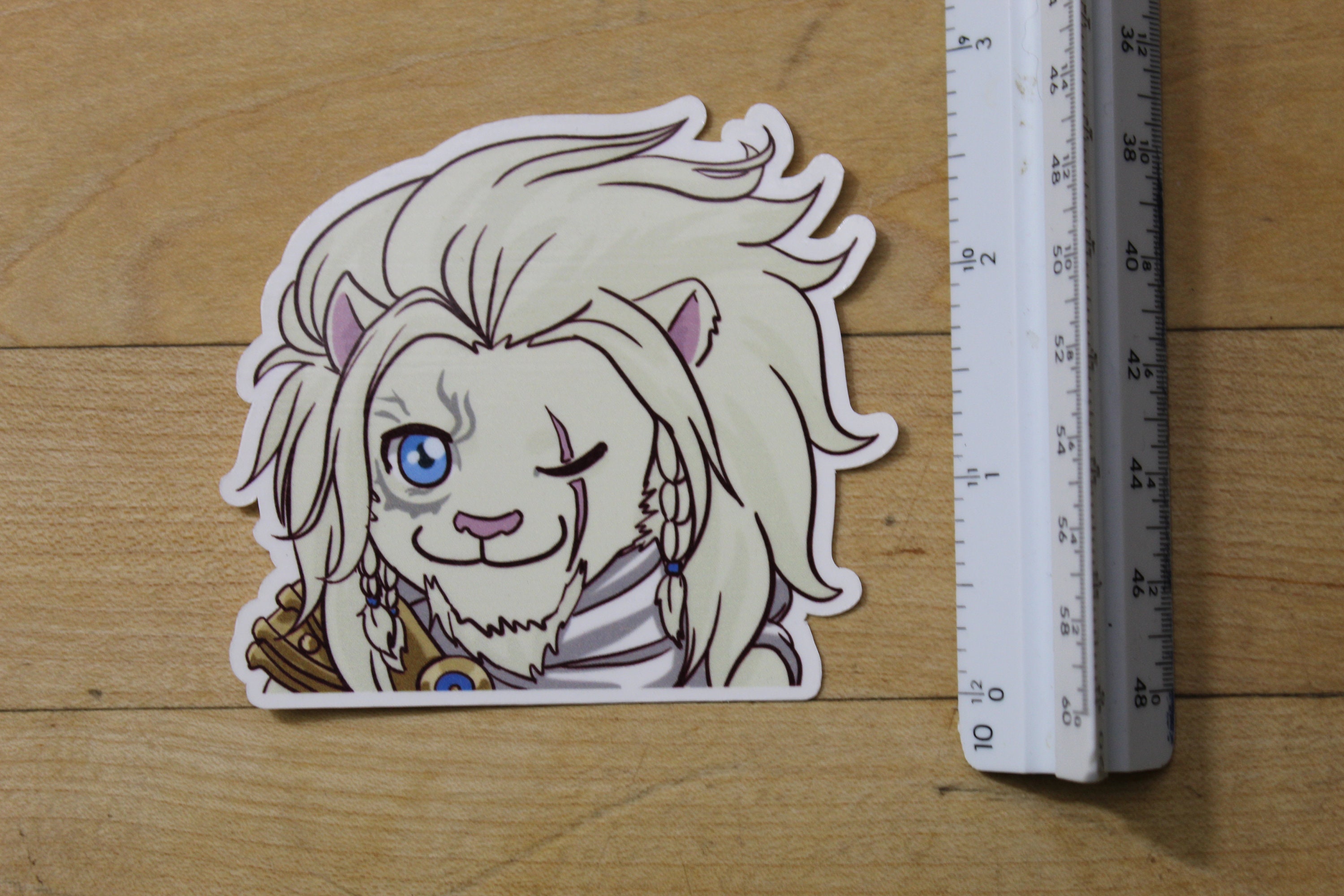 Chibi Ajani Peeker Sticker Laptops Journals Deckboxes and - Etsy