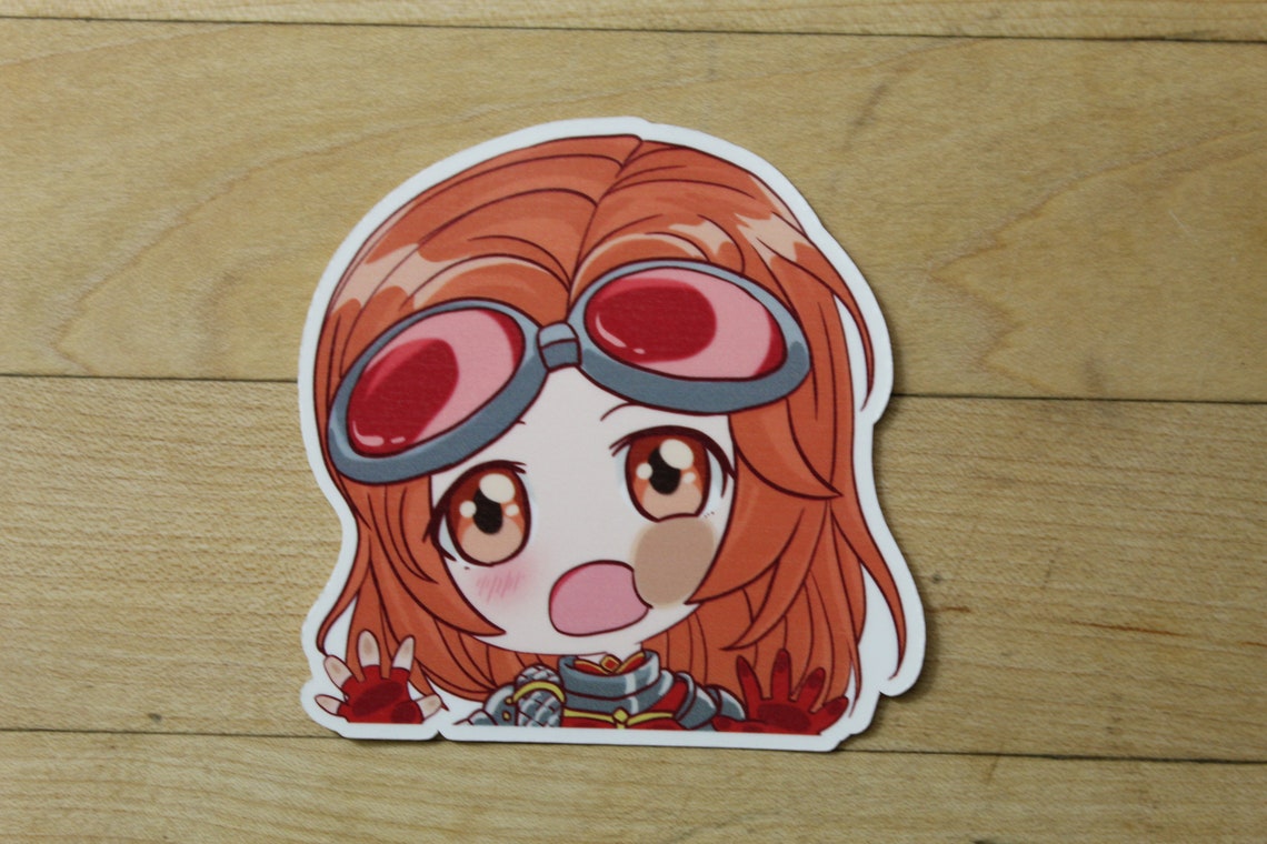 Chibi Chandra Peeker Sticker Laptops Journals Deckboxes and - Etsy