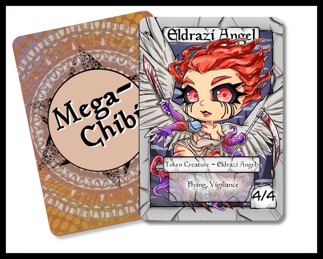 Eldrazi Angel - 4-4 -flying Creature Token- TCG Standard Size for Magic ...