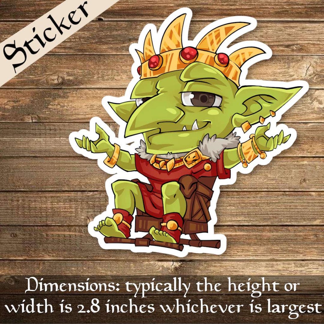 Muxus, Goblin Grandee Deck Box Sticker- Perfect for Deck Boxes, Laptops ...