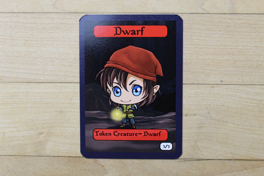 1/1 Dwarf Chibi-styled Singles Tokens Mtg Inspired- Perfect for Using ...