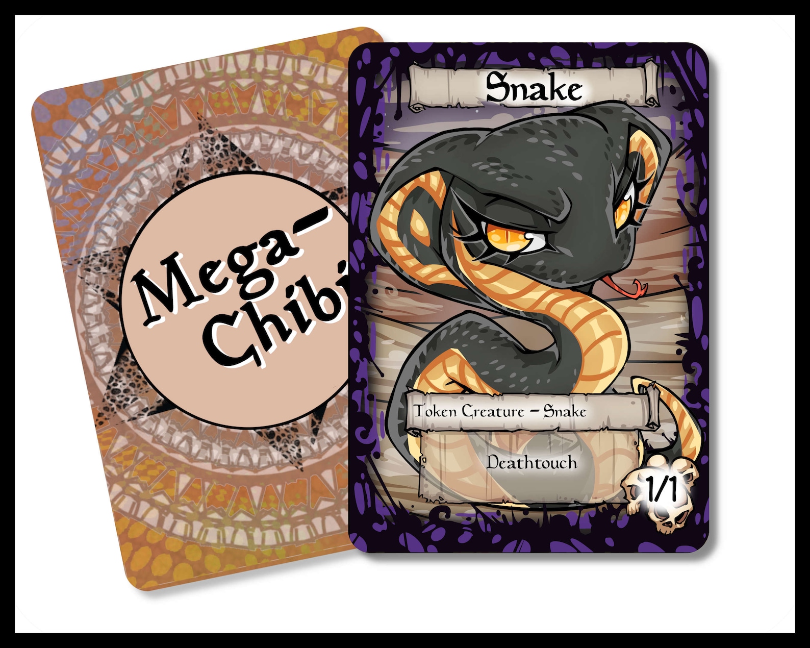 Snake - 1-1 - Deathtouch Token- TCG Standard Size for Magic to ...