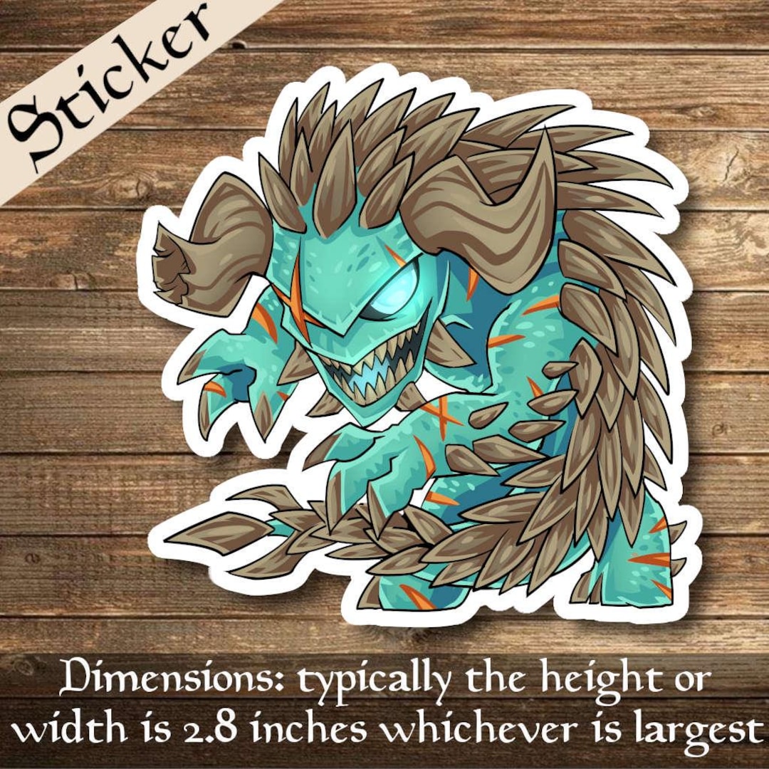 Slinza, the Spiked Stampede Sticker- Perfect for Deck Boxes, Laptops ...